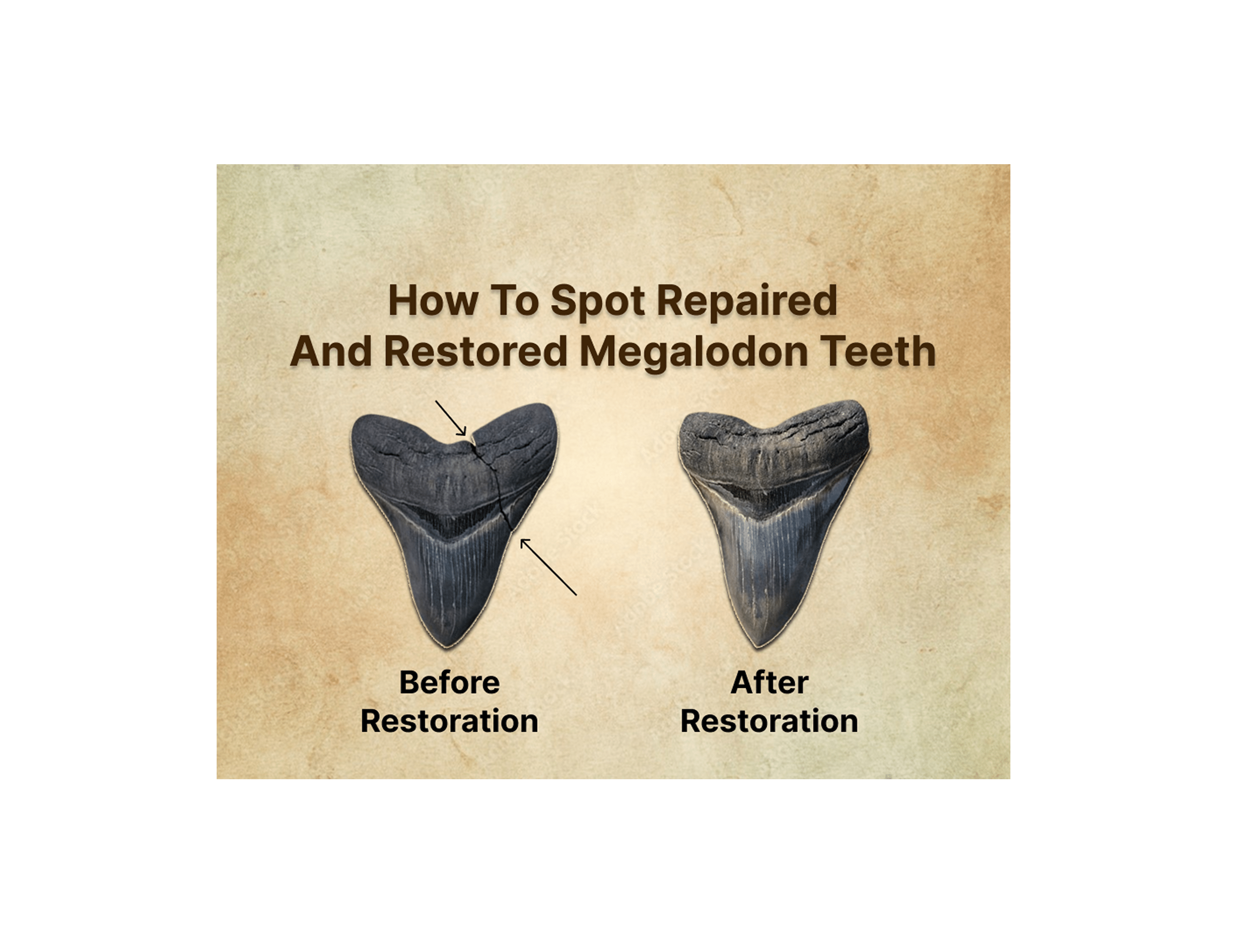 How to Spot Repaired & Restored Megalodon Teeth | Fossil Driven ...